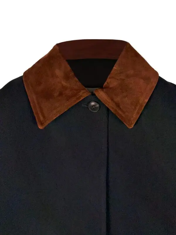 RÓHE Suede-collar Coat