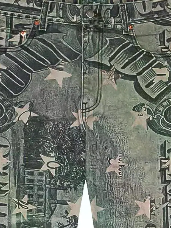 DENIM TEARS C.r.e.a.m. Graphic-print Jeans - Grey