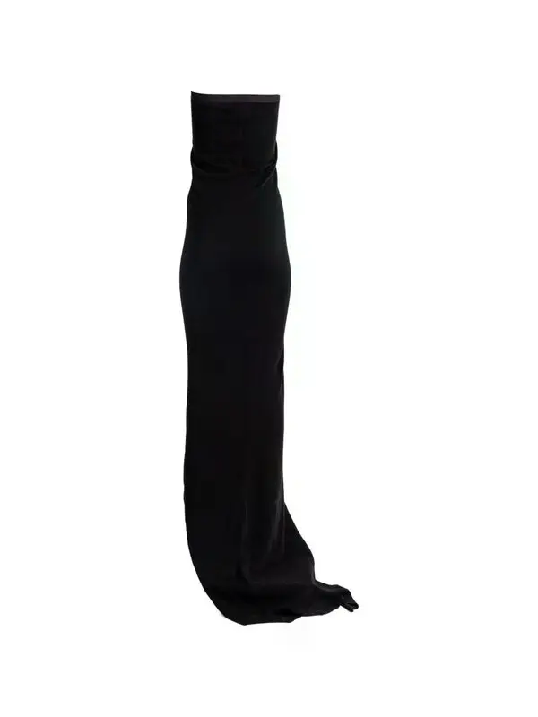 Rick Owens Strapless Maxi Dress - Black