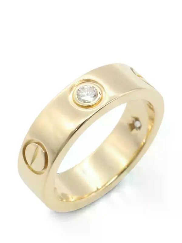 Cartier 18k Yellow Diamond Love Ring - Gold