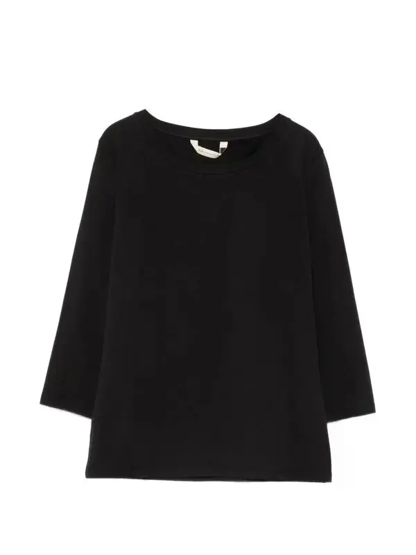 Max Mara Lorata Three-quarter Sleeve T-shirt - Black