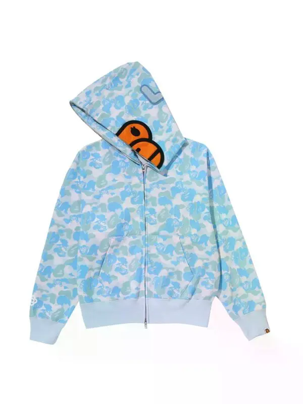 A BATHING APE Full Zip Camouflage-print Hoodie