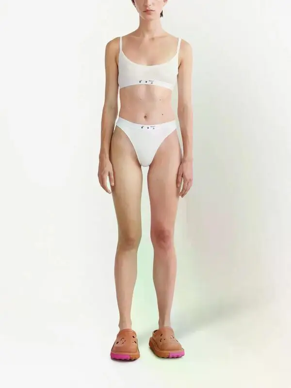 Off-White Two-pack Logo-print Thongs