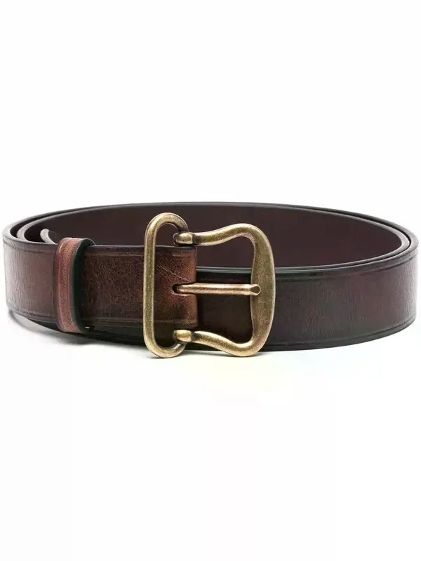 Dsquared2 Gold-buckle Leather Belt - Brown
