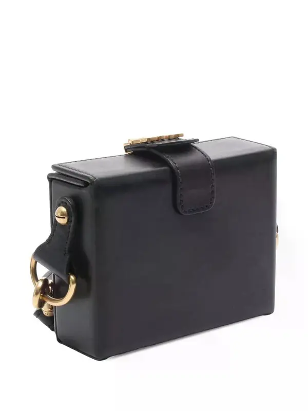 Dior 2000-2026 Small Lambskin Dioraddict Lockbox Bag Crossbody Bag - Black