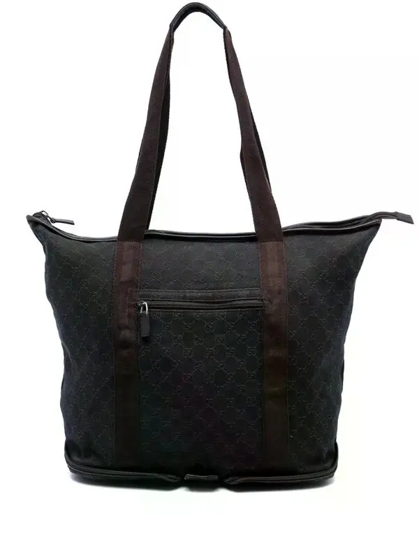 Gucci 2000-2015 Gg Denim Tote Bag - Blue