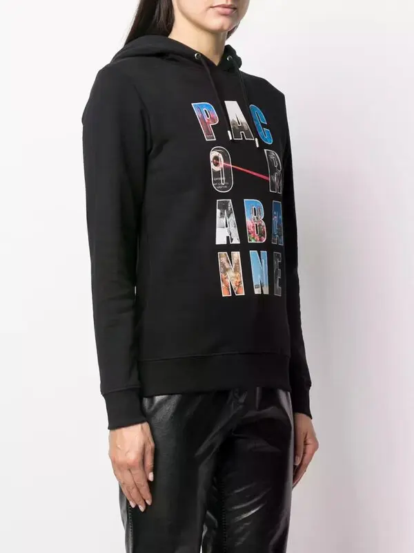 Rabanne Logo-print Drawstring Hoodie