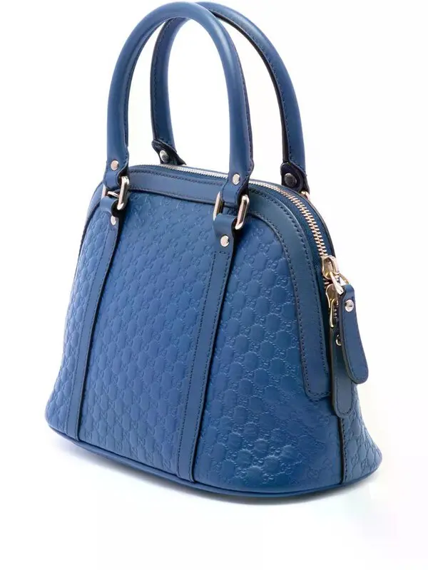 Gucci 2016-2026 Mini Microguccissima Dome Satchel - Blue