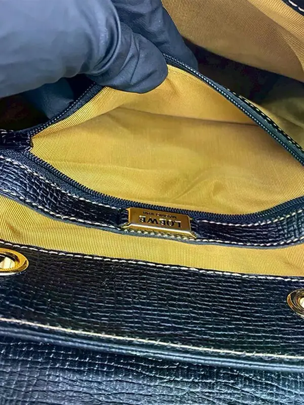 Loewe 2000-2026 Textured Leather Toggle Flap Backpack