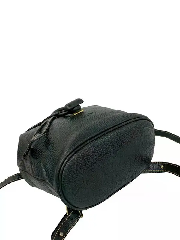 Loewe 2000-2026 Textured Leather Toggle Flap Backpack