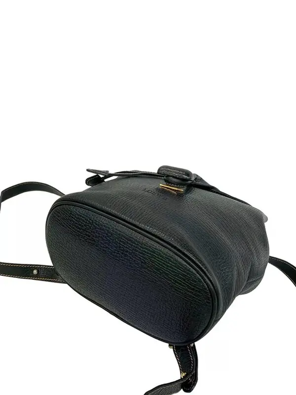 Loewe 2000-2026 Textured Leather Toggle Flap Backpack
