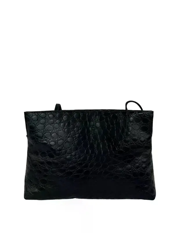 FERRAGAMO 1990-2000 Vara Bow Embossed Crossbody Bag