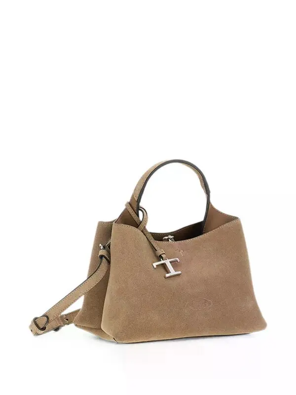 TOD'S T Timeless Calf Suede Clutch Bag