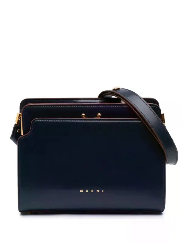 Marni 2010-2026 Medium Leather Trunk Reverse Crossbody Bag