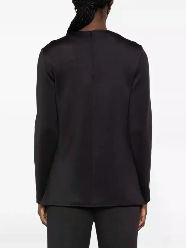 Max Mara Fuxia Long-sleeve Top - Black