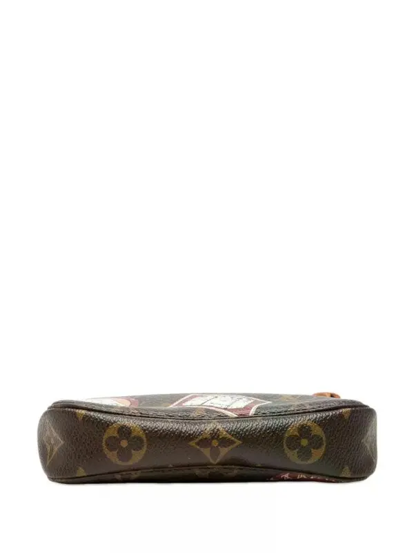 LOUIS VUITTON 2009 Monogram Trunks And Bags Patch Mini Pochette Accessoires Handbag - Brown