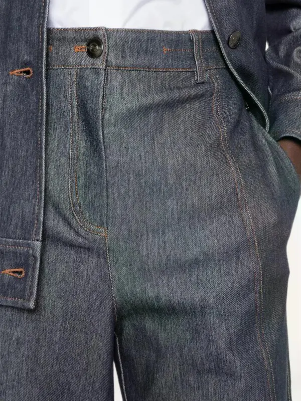 Max Mara Bevanda Contrast-stitch Jeans