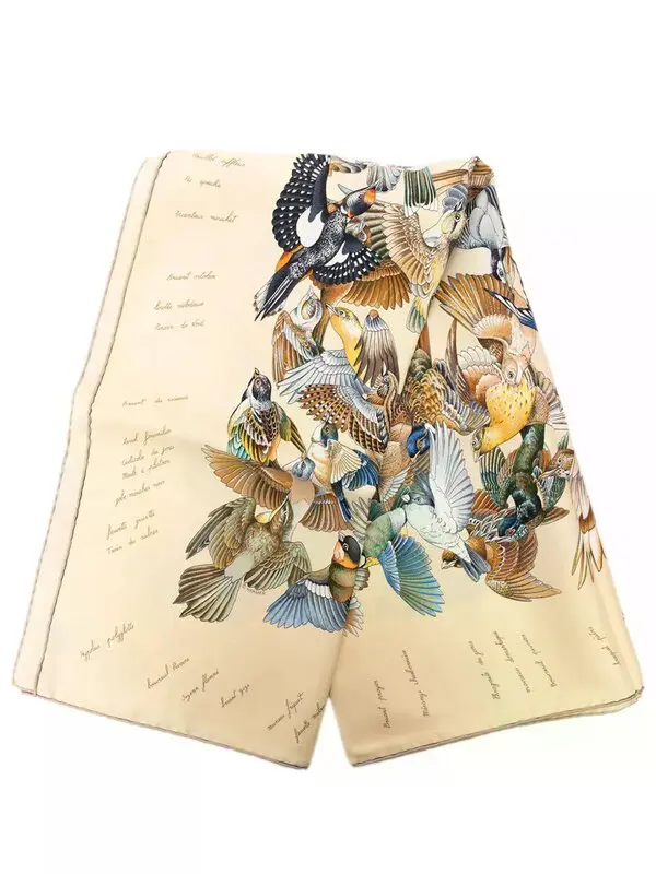 Hermès 1996 L Intrus Silk Scarf 90 Scarves - Neutrals