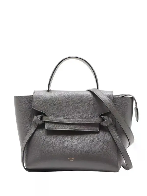 Celine 2000-2026 Nano Grained Calfskin Belt Bag Satchel - Grey