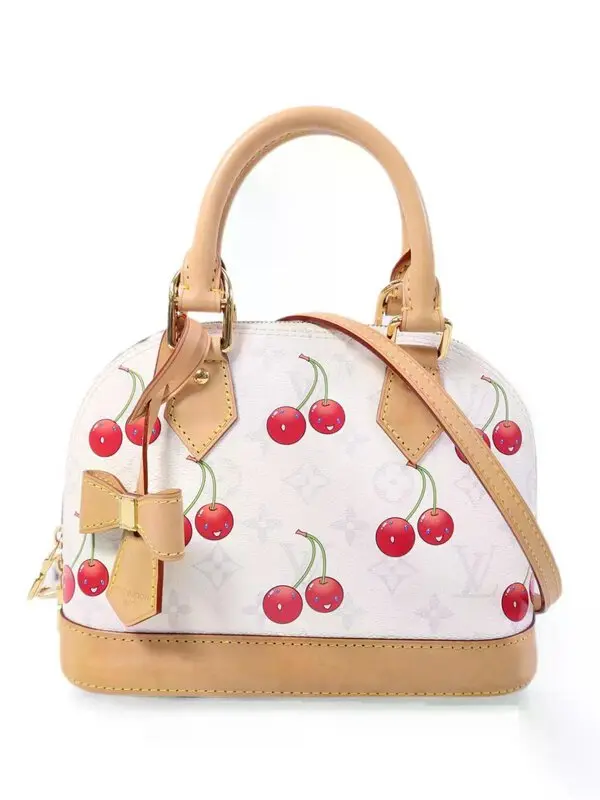 LOUIS VUITTON Bb Alma Cherry-print Tote Bag