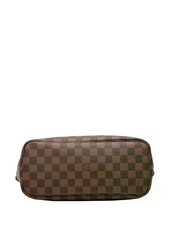 LOUIS VUITTON 2015 Damier Ebene Neverfull Pm Tote Bag