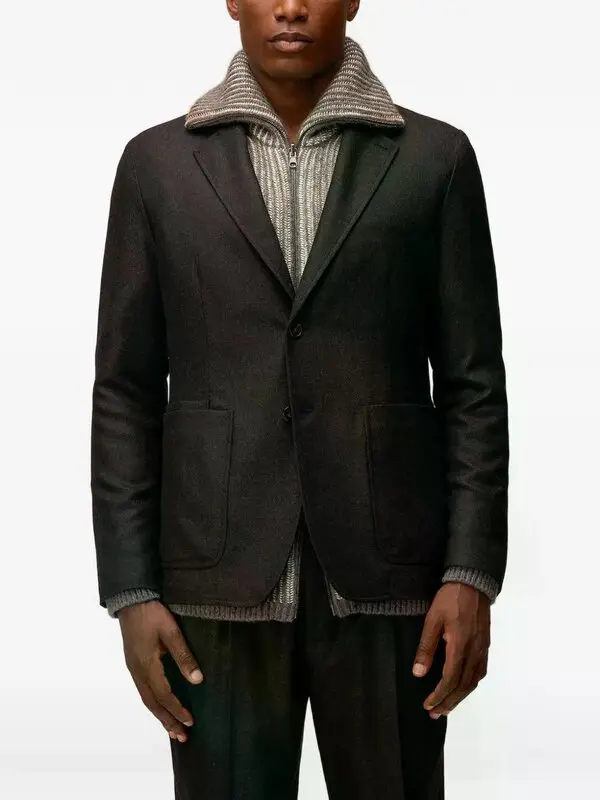 RETORI Single-breasted Flannel Blazer