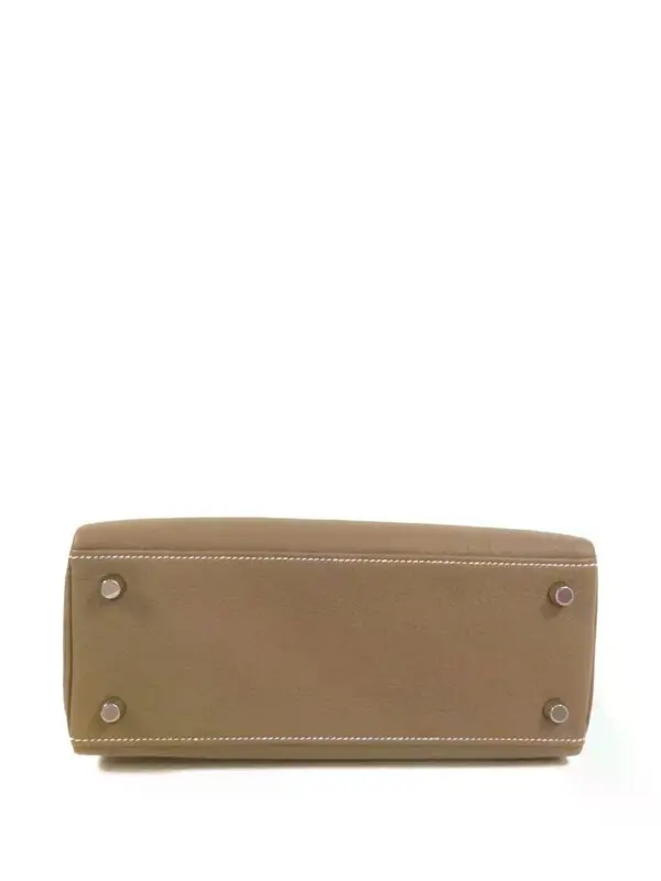 Hermès 2026 25 Kelly Leather Tote Bag - Neutrals