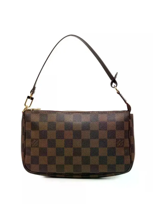 LOUIS VUITTON Damier Ebene Pochette Accessories Shoulder Bag - Brown