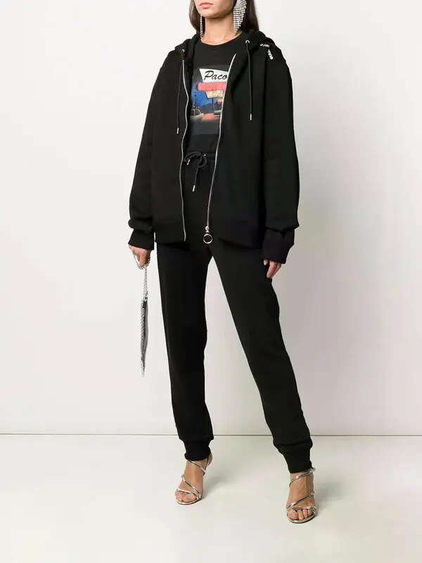 Rabanne Logo Shoulder Cardigan