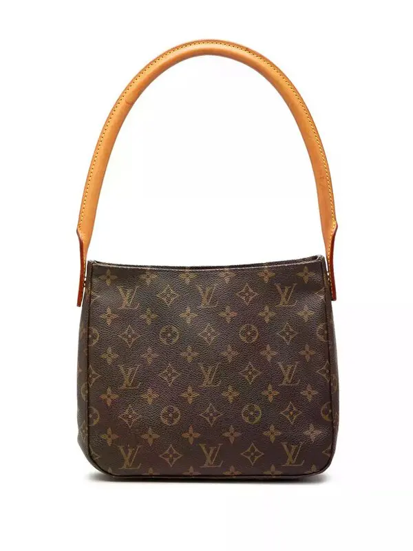 LOUIS VUITTON 2001 Monogram Looping Mm Shoulder Bag - Brown
