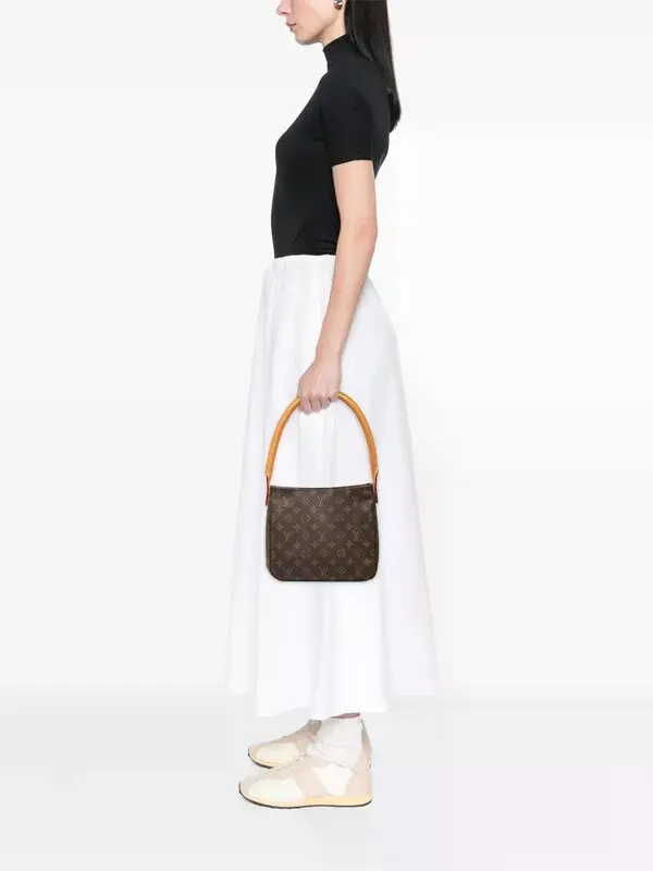 LOUIS VUITTON 2001 Monogram Looping Mm Shoulder Bag - Brown