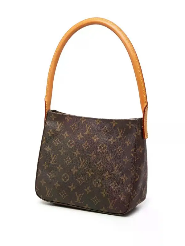 LOUIS VUITTON 2001 Monogram Looping Mm Shoulder Bag - Brown