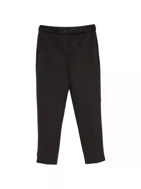 Max Mara Feroce Elasticated-waistband Slim-fit Trousers - Black