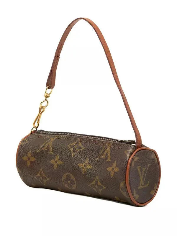 LOUIS VUITTON 1990-2010 Monogram Papillon Pochette Handbag - Brown