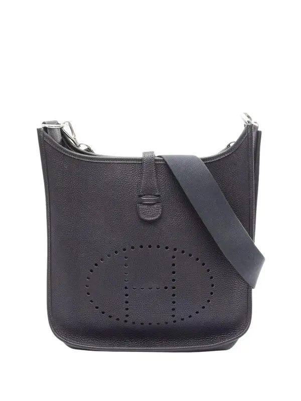 Hermès 2002 Togo Evelyne Pm Crossbody Bag - Blue