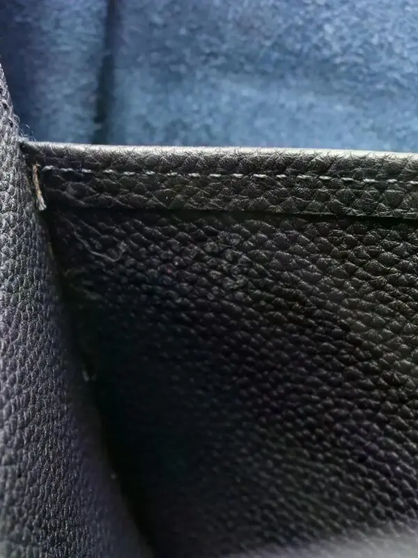 Hermès 2002 Togo Evelyne Pm Crossbody Bag - Blue