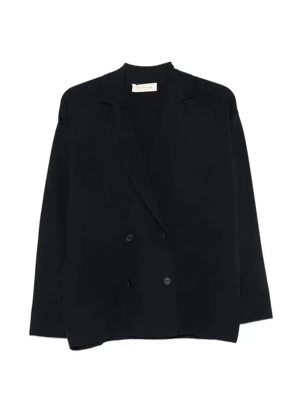 Max Mara Loncia Double-breasted Notched-lapel Jacket - Blue