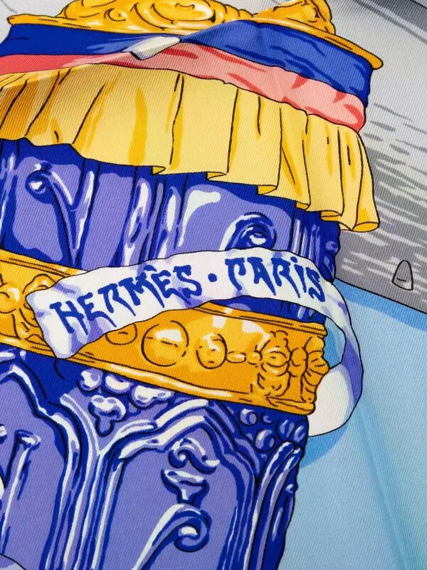 Hermès 20th Century Prieres Au Vent Silk Scarf 90 Scarves