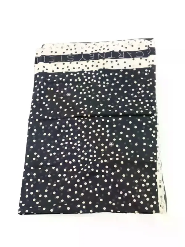 Stella McCartney Polka-dot Logo-print Pareo - Black