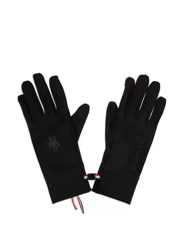 Moncler Logo-print Touch-screen Gloves - Black
