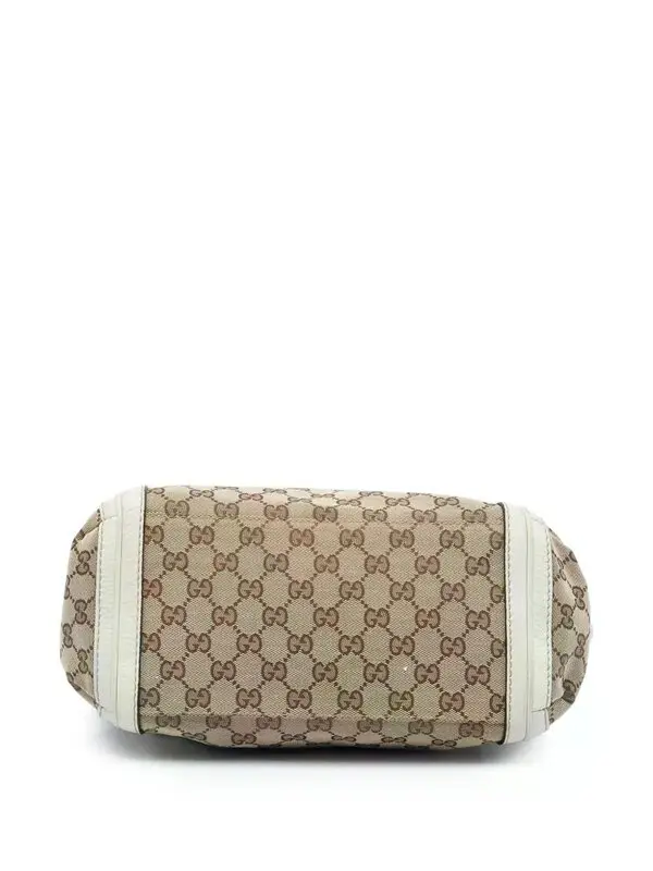 Gucci Gg Canvas Bella Flap Satchel - Neutrals