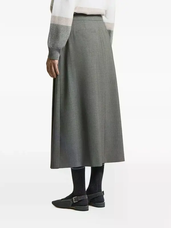 Peserico Pleated Midi Skirt