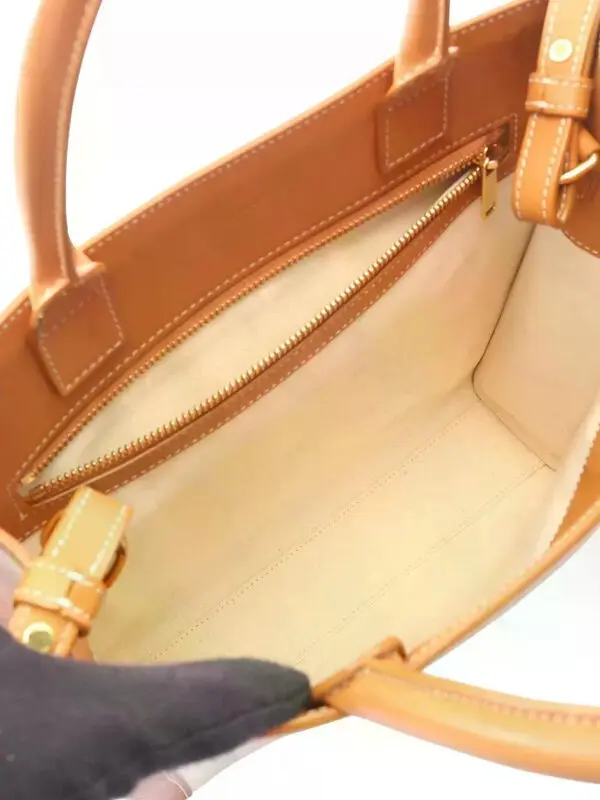 Celine 2010-2026 Small Canvas Vertical Cabas Satchel