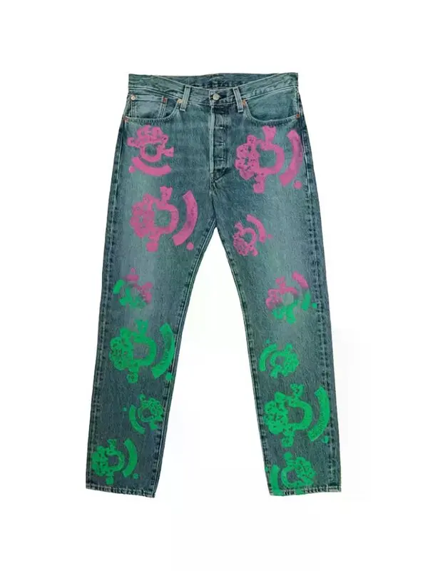 DENIM TEARS X Bstroy Tears 501 Jeans - Blue