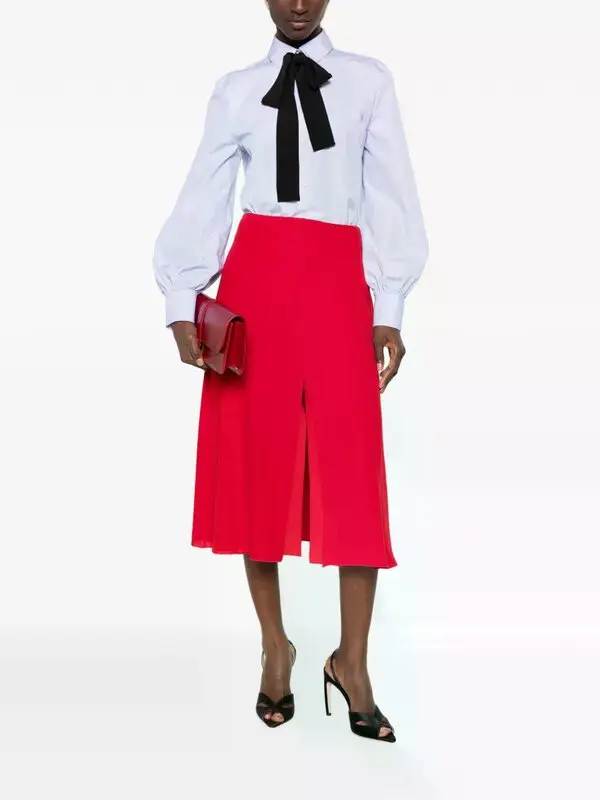 Valentino Garavani Front Slit Midi Skirt