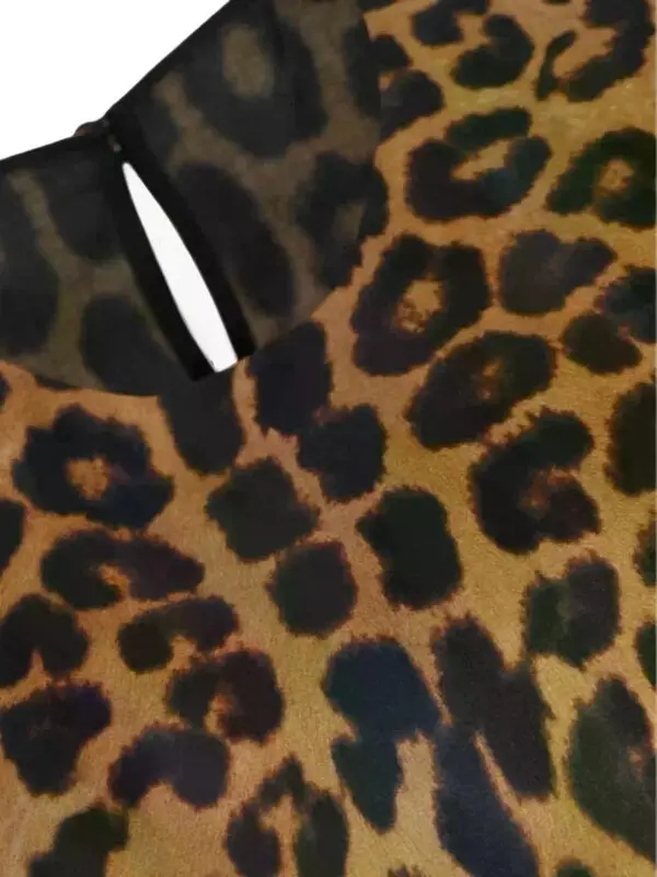 Alberta Ferretti Leopard-print Sleeveless Top