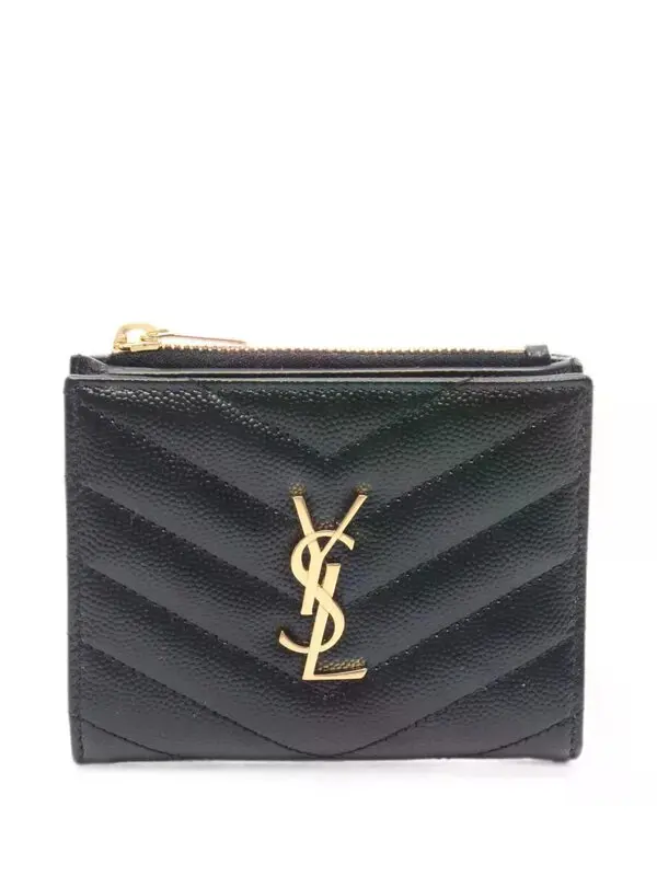 Saint Laurent 2020s Monogram Bi-fold Wallet - Black