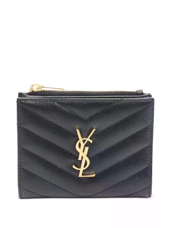 Saint Laurent 2020s Monogram Bi-fold Wallet - Black