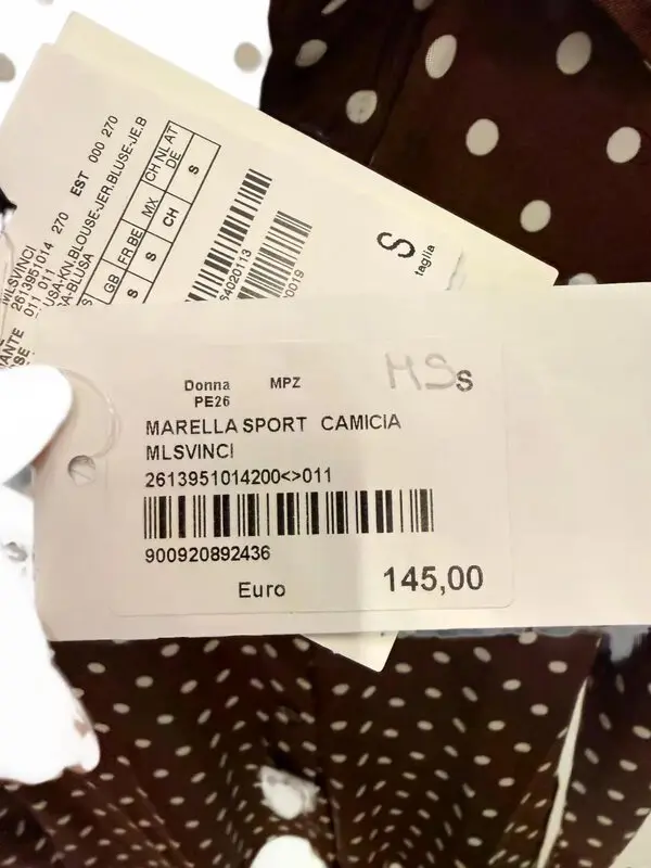 Marella Polka-dot Pocket Detail Shirt
