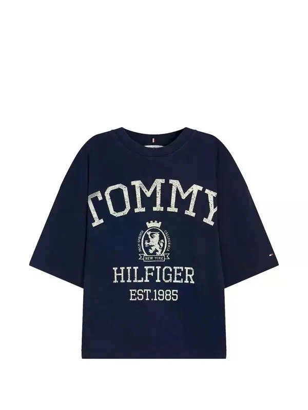 Tommy Hilfiger Logo-print Drop-shoulder T-shirt